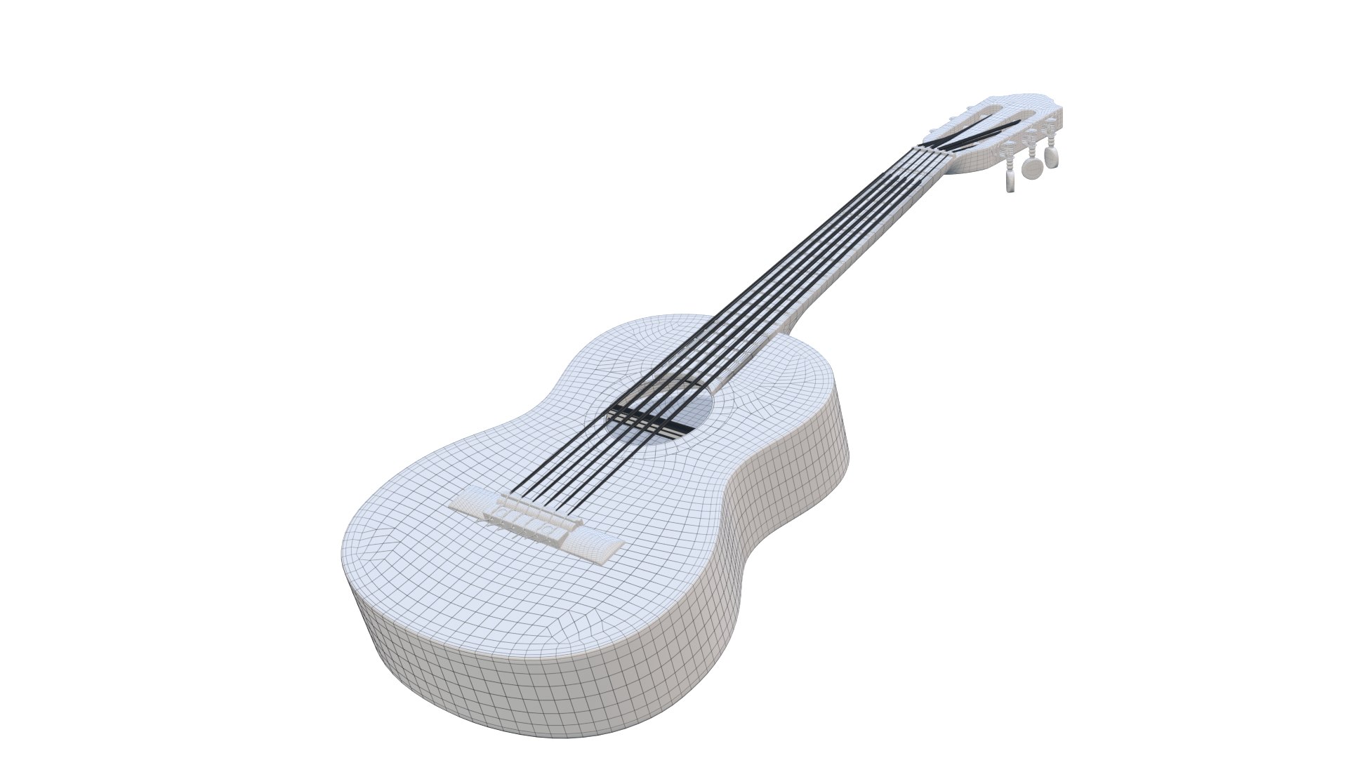 Low Poly Black Acoustic Guitar 3D Model 3D - TurboSquid 2299597