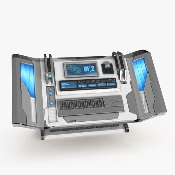 Sci Fi Control Panel Table L 3D model - TurboSquid 2028326