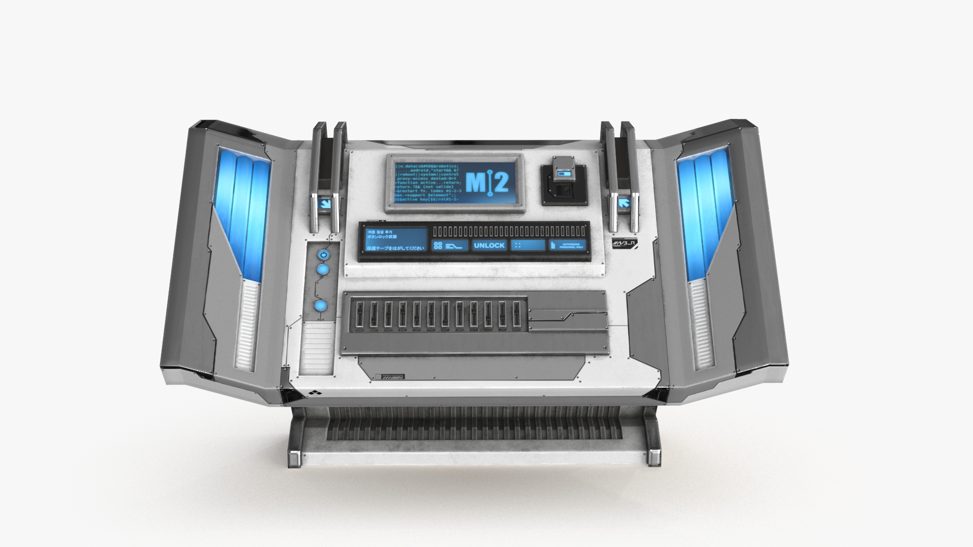 Sci Fi Control Panel Table L 3D model - TurboSquid 2028326