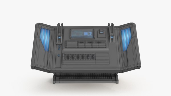 Sci Fi Control Panel Table L 3D model - TurboSquid 2028326