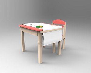 Free 3D Kids-Table Models | TurboSquid