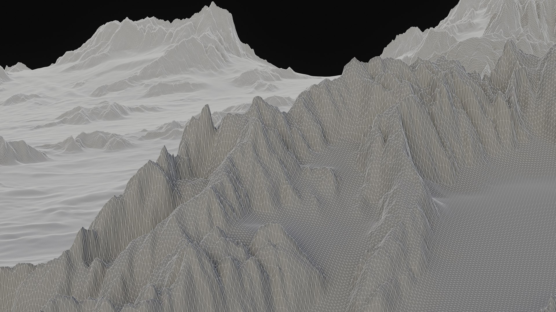 Snowy landscape model - TurboSquid 2152458