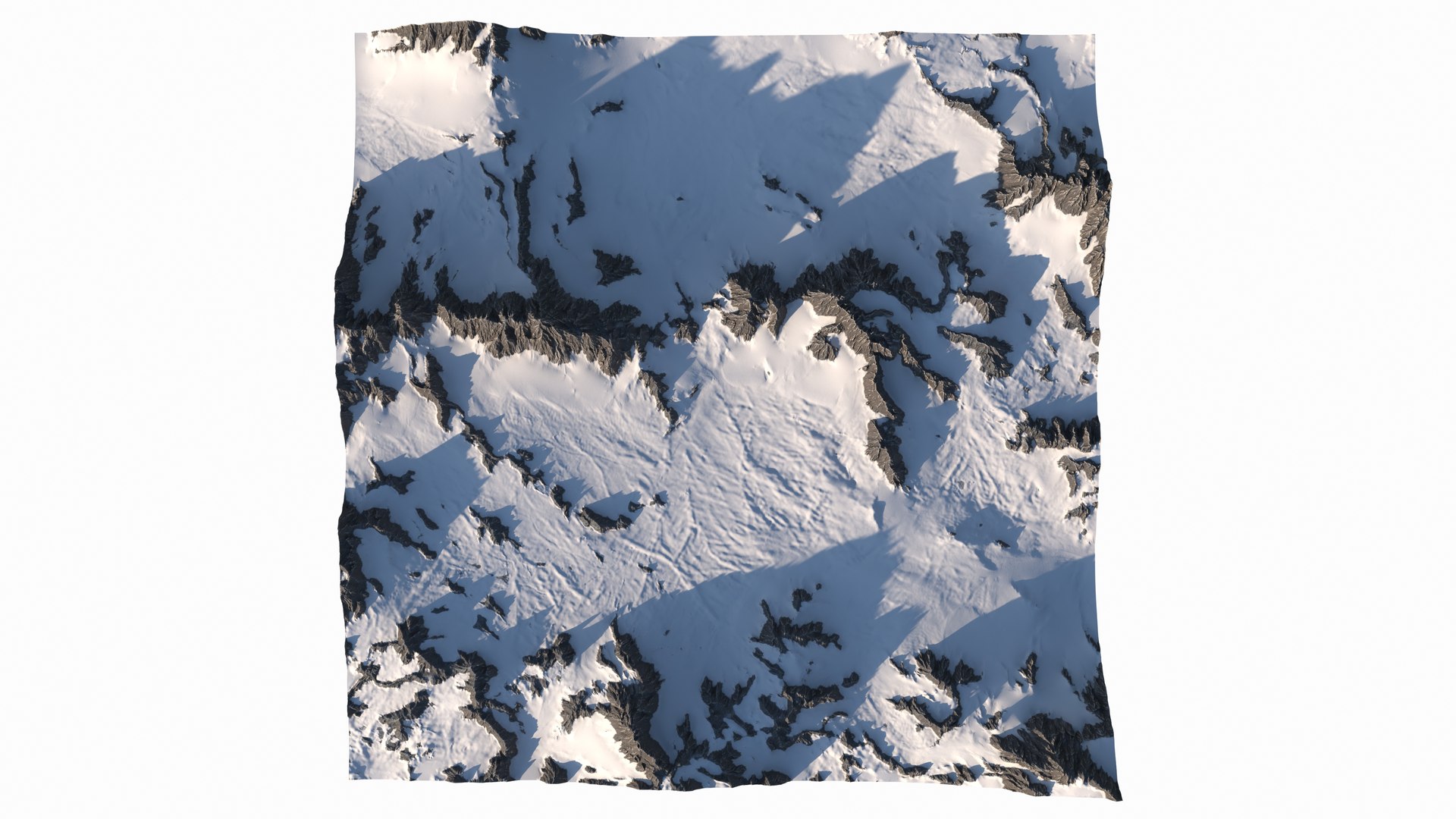 Snowy landscape model - TurboSquid 2152458