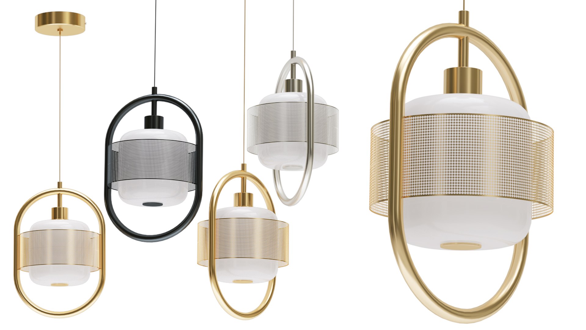 3d Hanging Lamp Mossen Lampatron Model Turbosquid 1774189