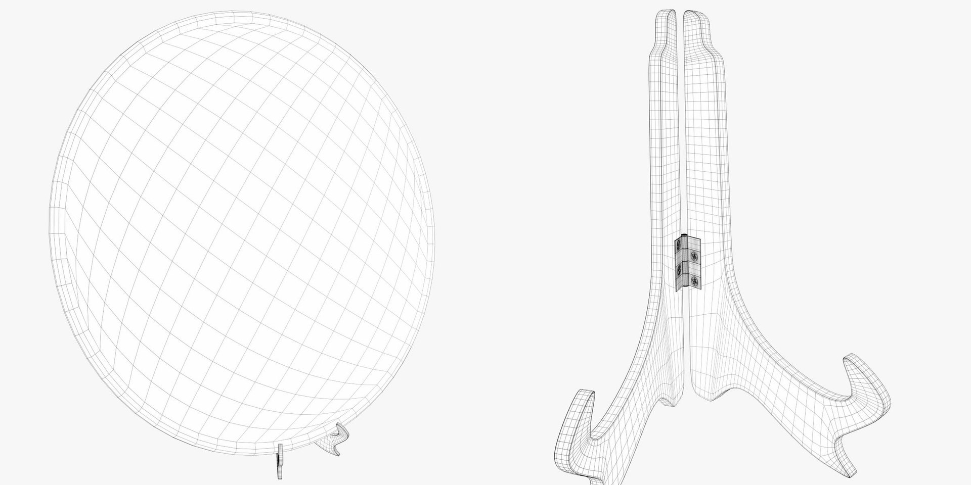 Plate On Holder Stand For Display 3D Model - TurboSquid 2000003