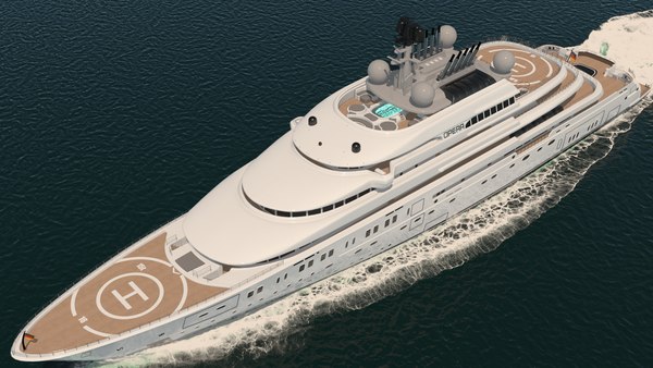 modelo 3d Simulación dinámica del yate de la ópera de Lurssen ...