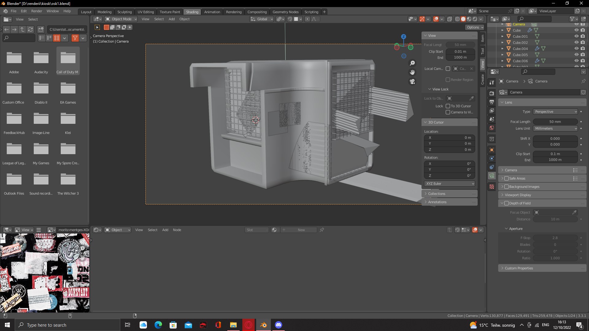 Mini market kiosk 3D model - TurboSquid 1971864