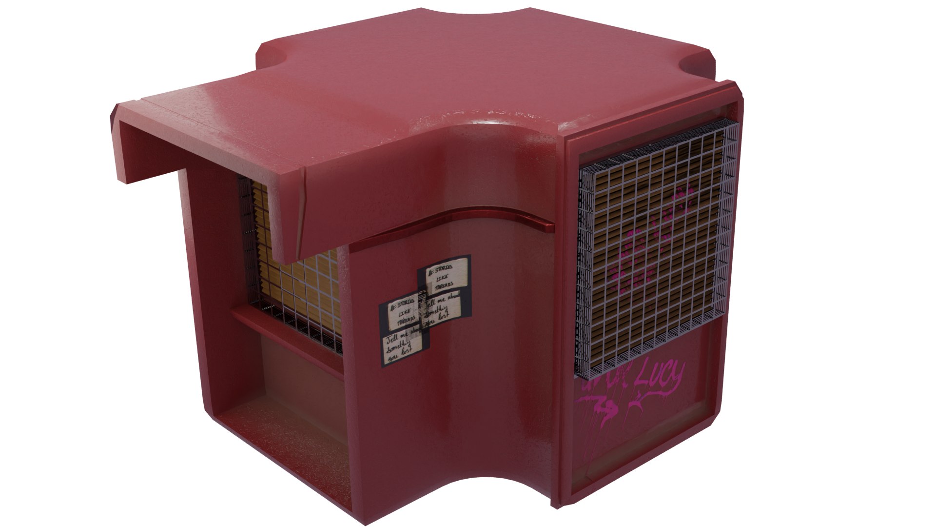 Mini market kiosk 3D model - TurboSquid 1971864