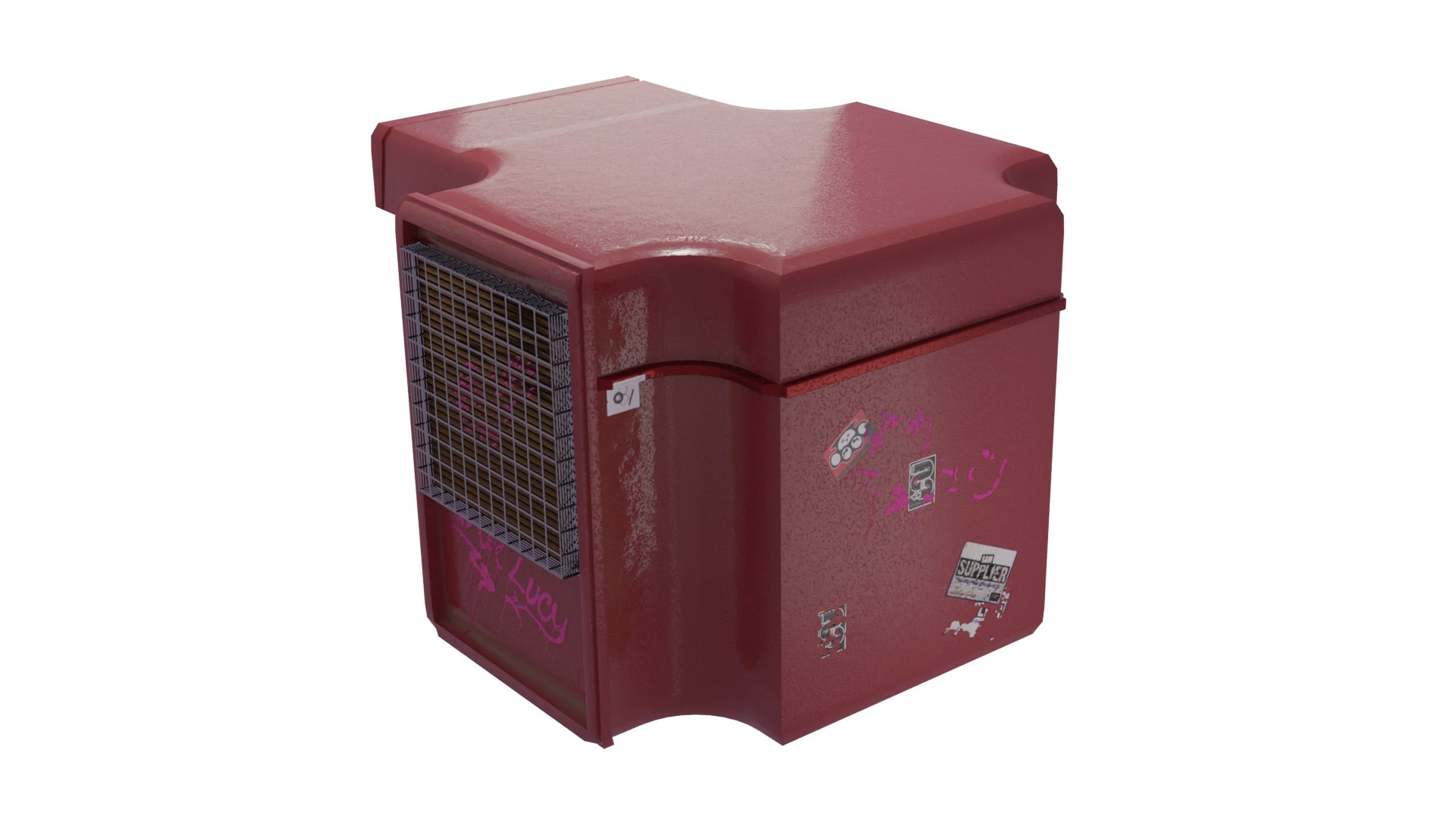 Mini market kiosk 3D model - TurboSquid 1971864