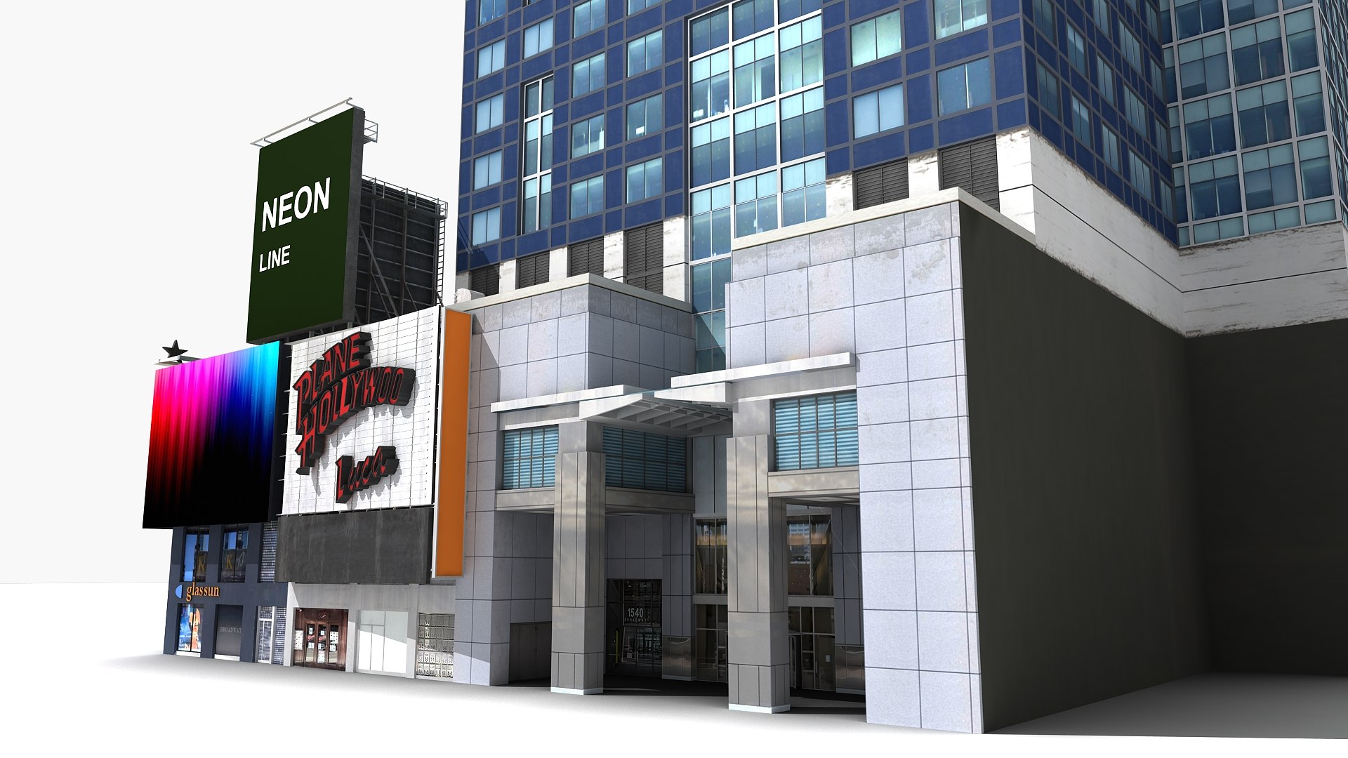 1540 Broadway Bertelsmann Building 3D Model - TurboSquid 2144611