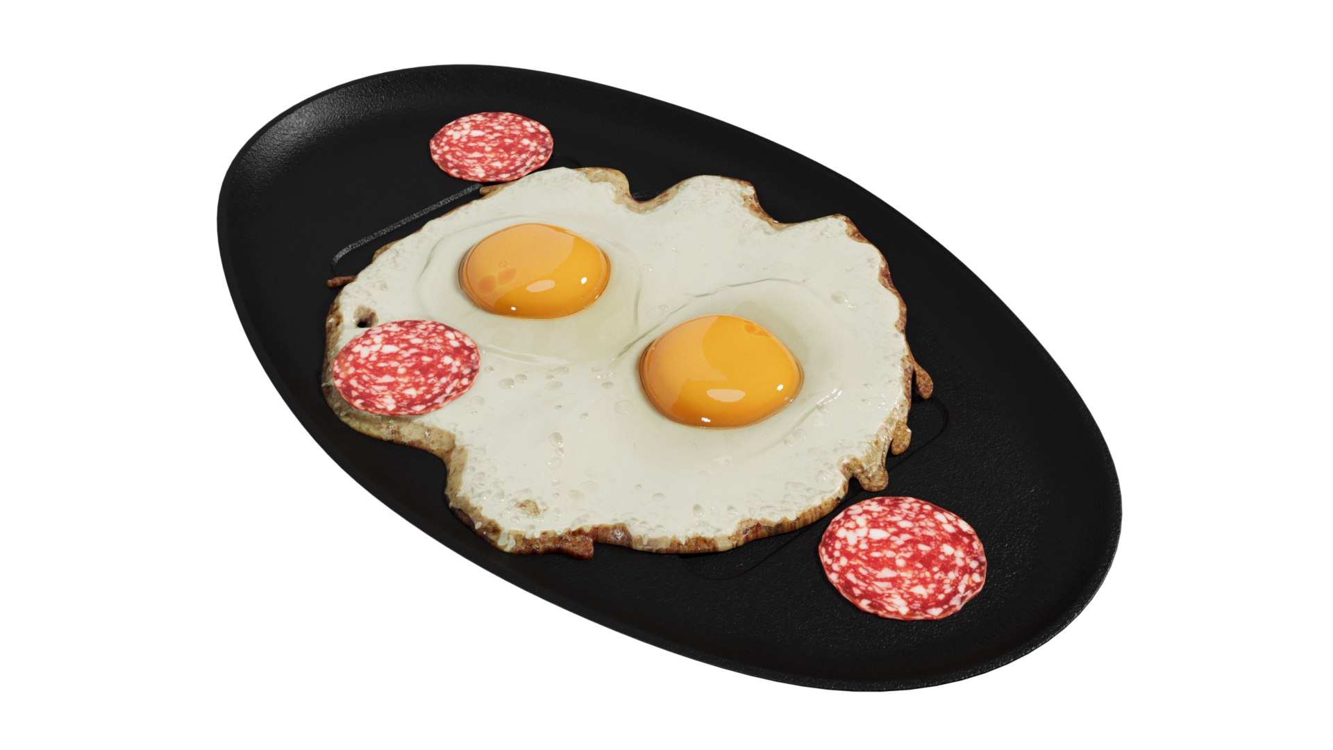 Egg Plate 3D Model - TurboSquid 2267048