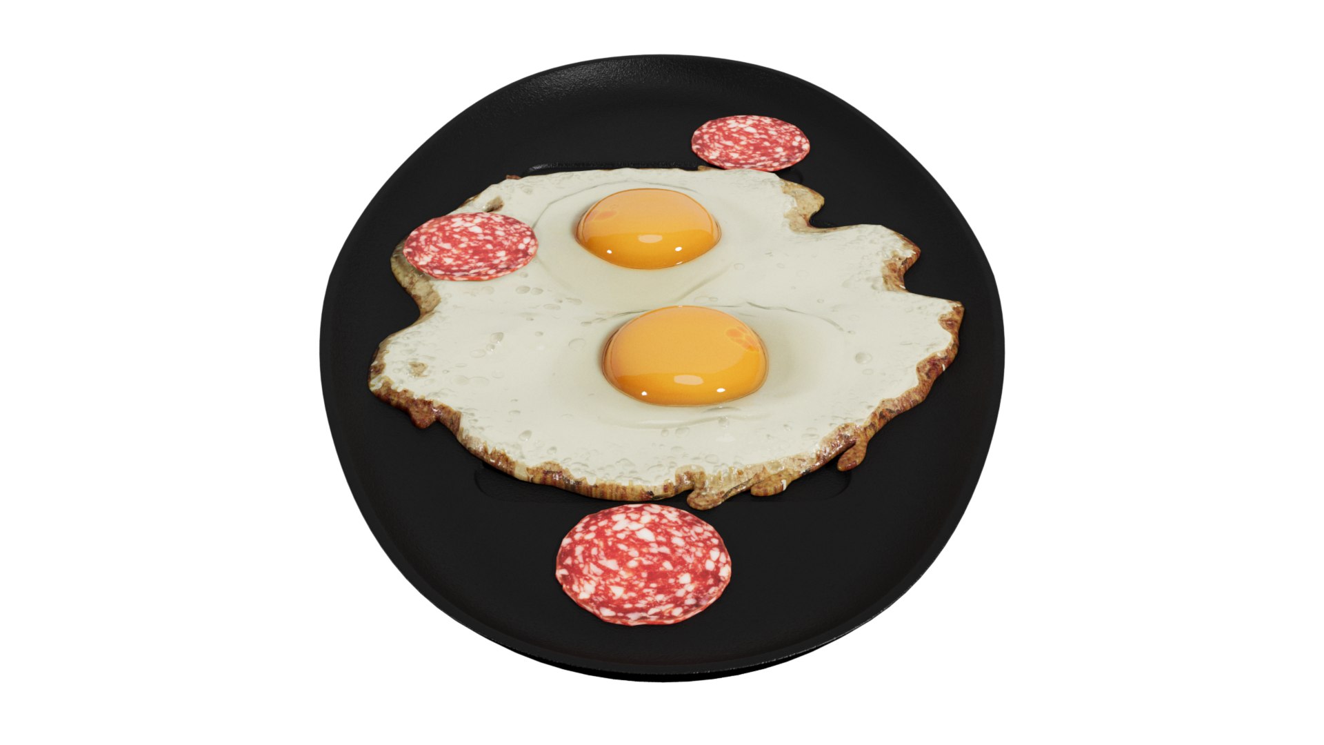 Egg Plate 3D Model - TurboSquid 2267048