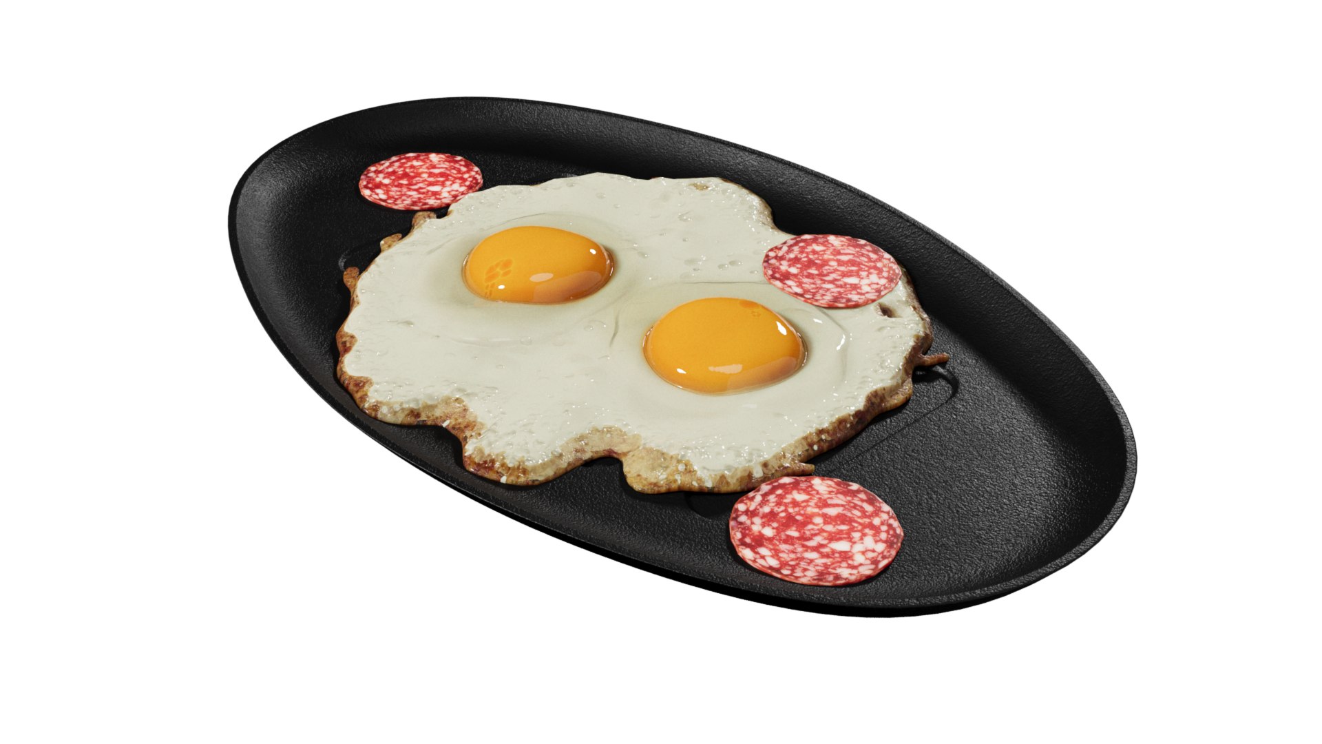 Egg Plate 3D Model - TurboSquid 2267048