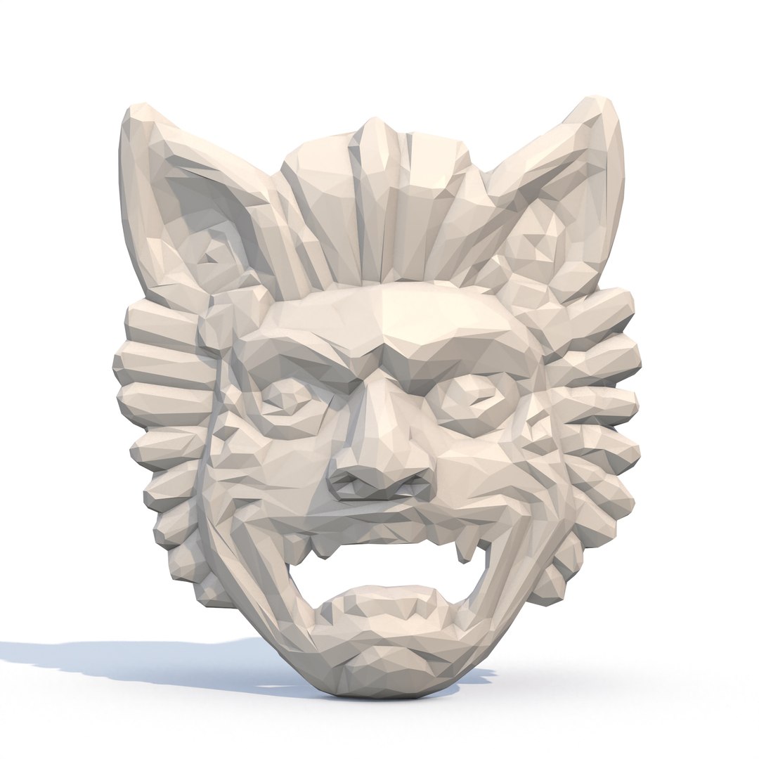 3D Model Aztec Mask Low Poly - TurboSquid 2381952