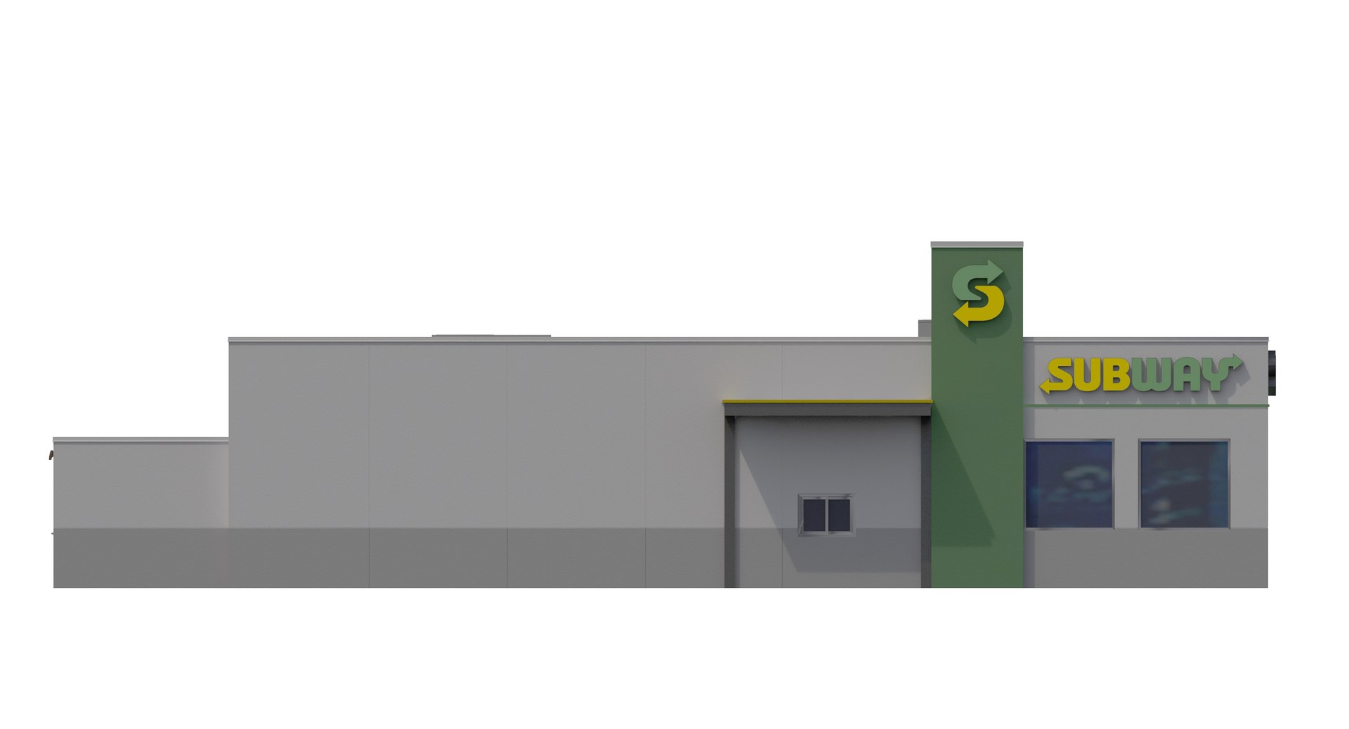 3D exterior subway - TurboSquid 1244068