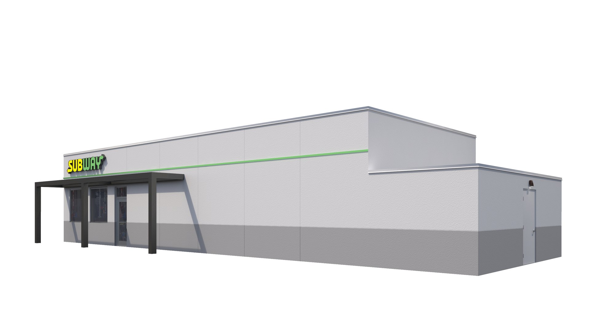 3D exterior subway - TurboSquid 1244068