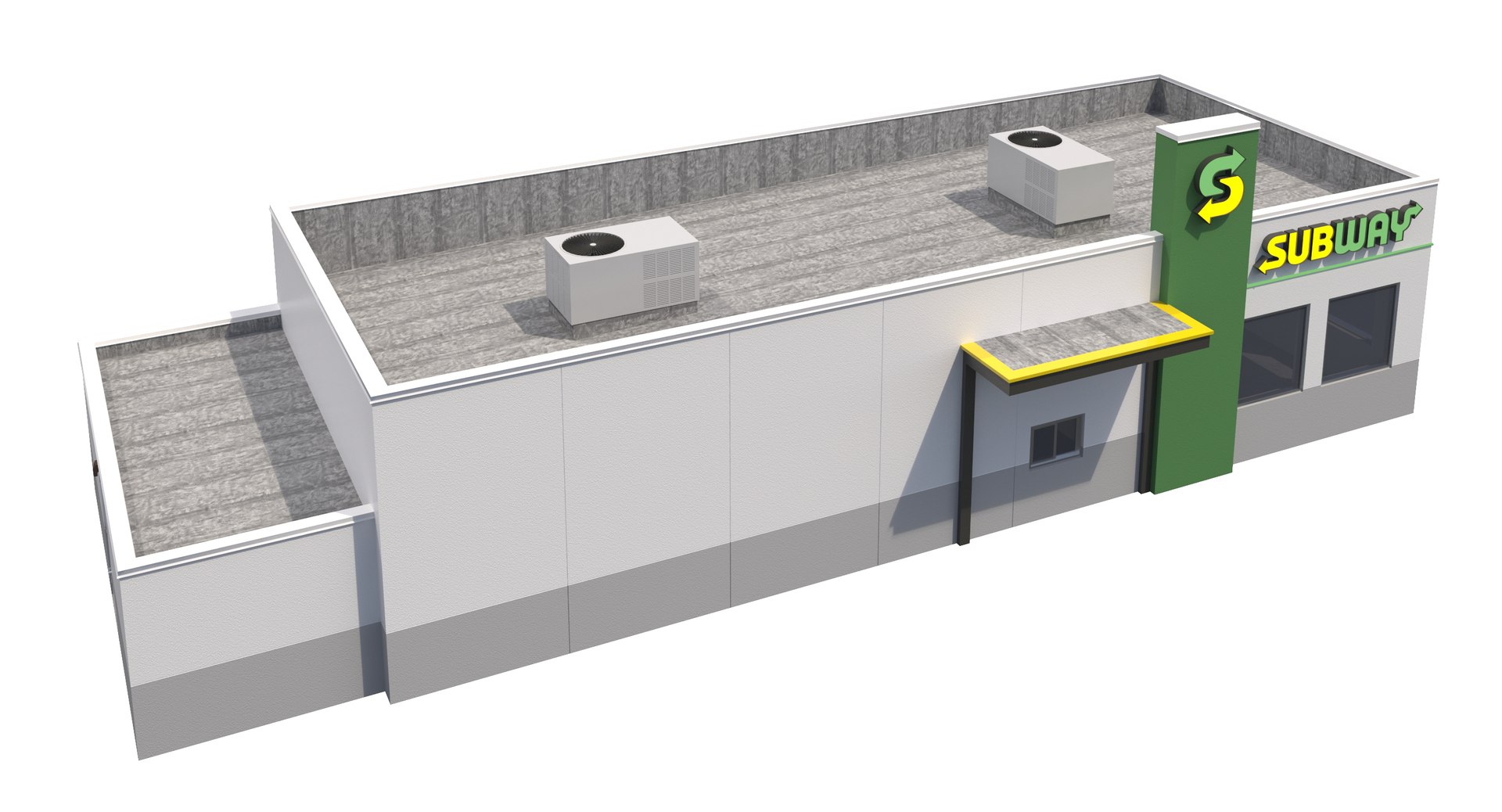 3D exterior subway - TurboSquid 1244068