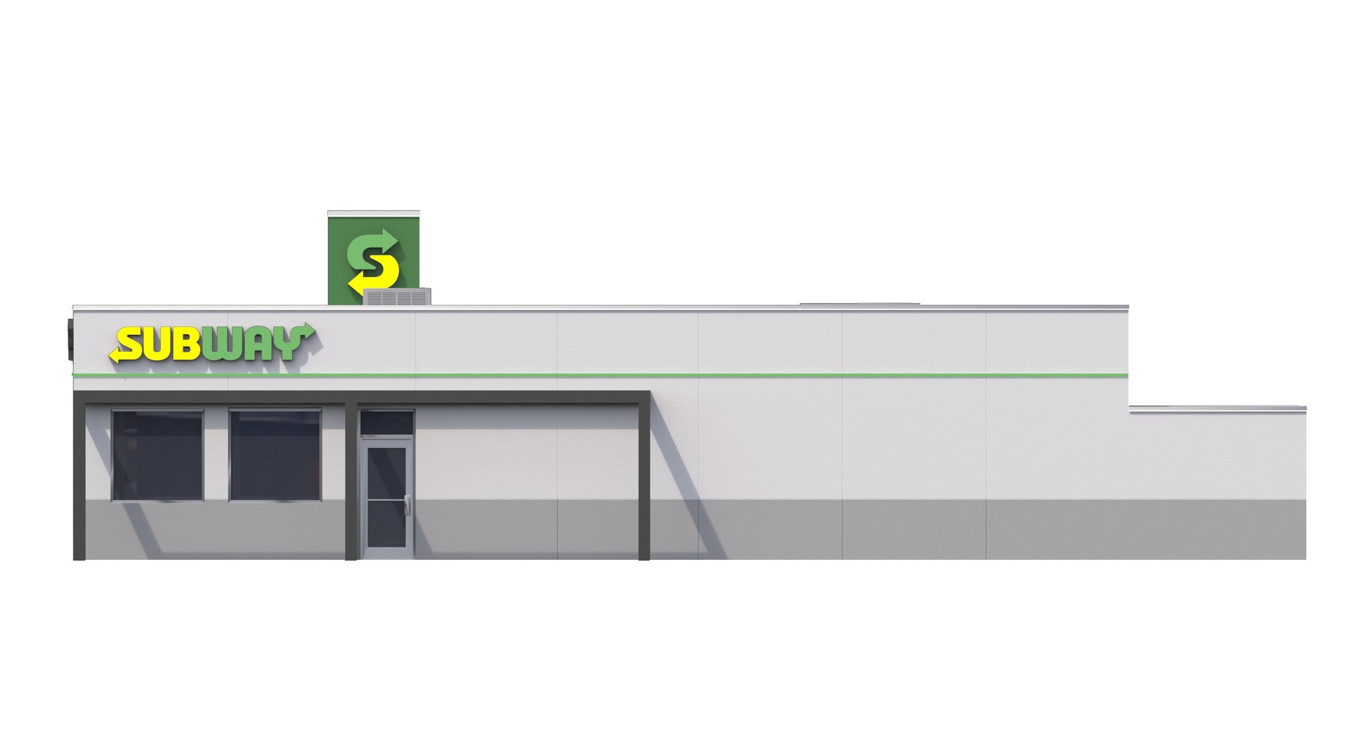 3D exterior subway - TurboSquid 1244068