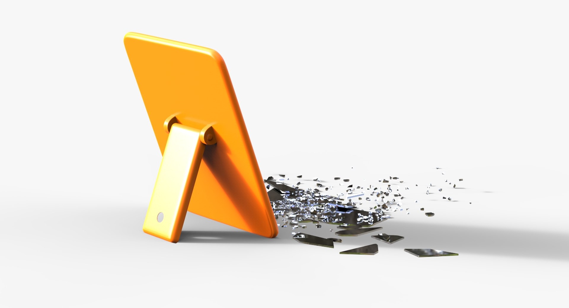 Rectangular Mirror Broken 3D Model - TurboSquid 1400229