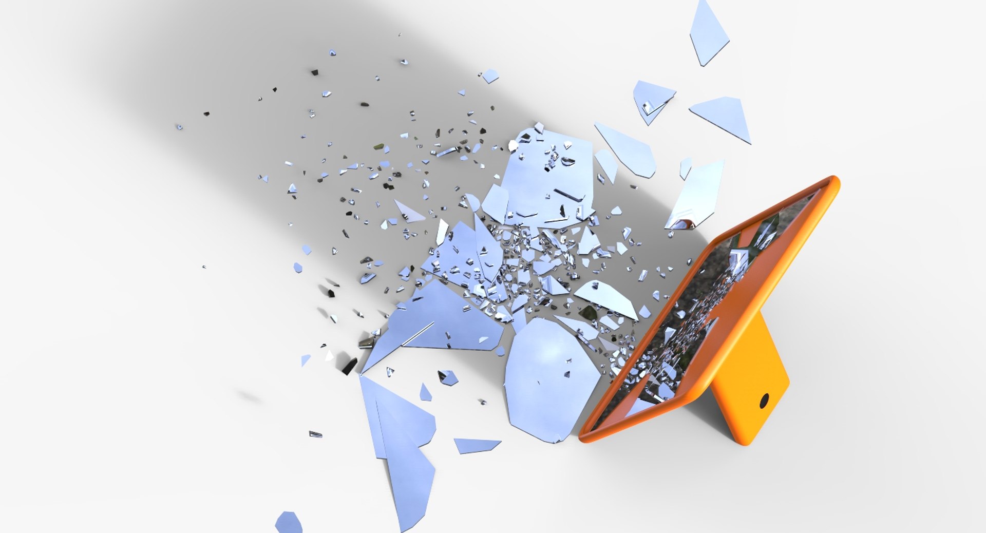 Rectangular Mirror Broken 3D Model - TurboSquid 1400229