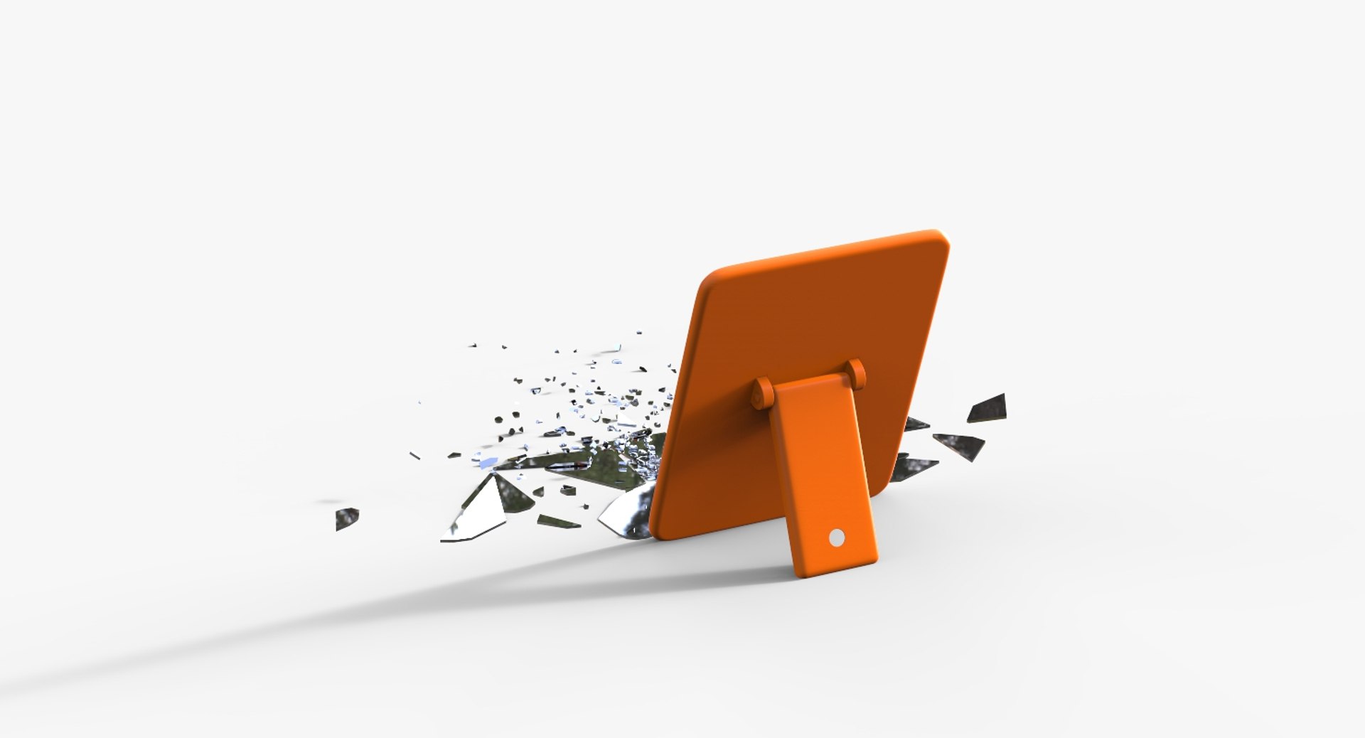 Rectangular Mirror Broken 3D Model - TurboSquid 1400229
