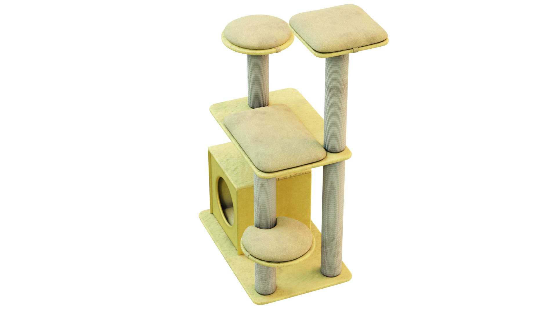 3D CatHouse 02 Q Model - TurboSquid 2249246