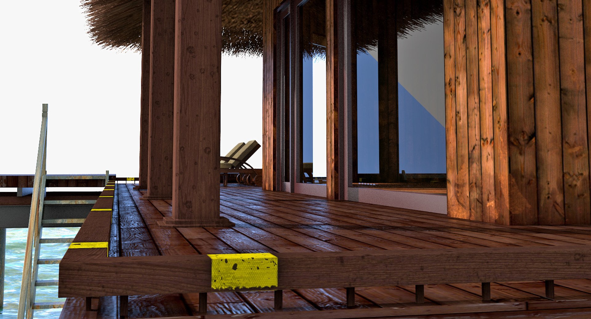 Resort Huts 3d Max