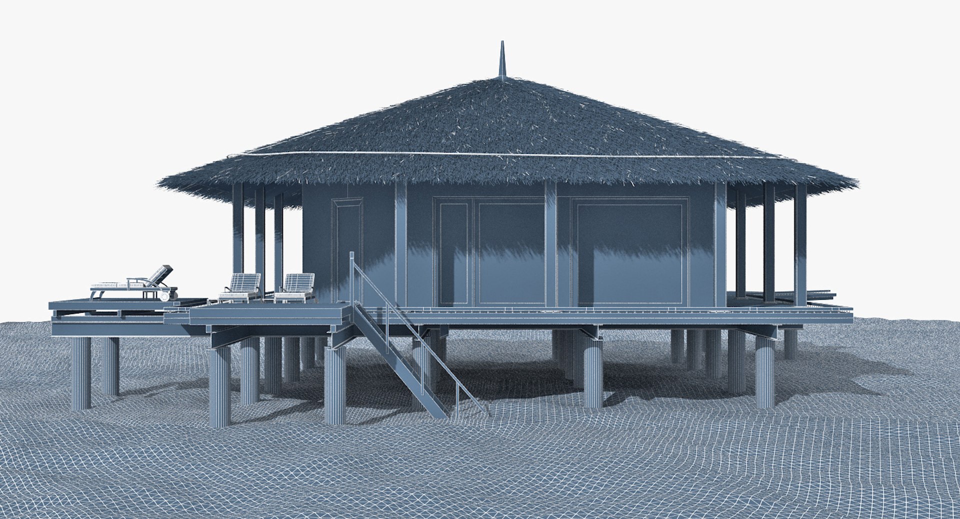 Resort Huts 3d Max
