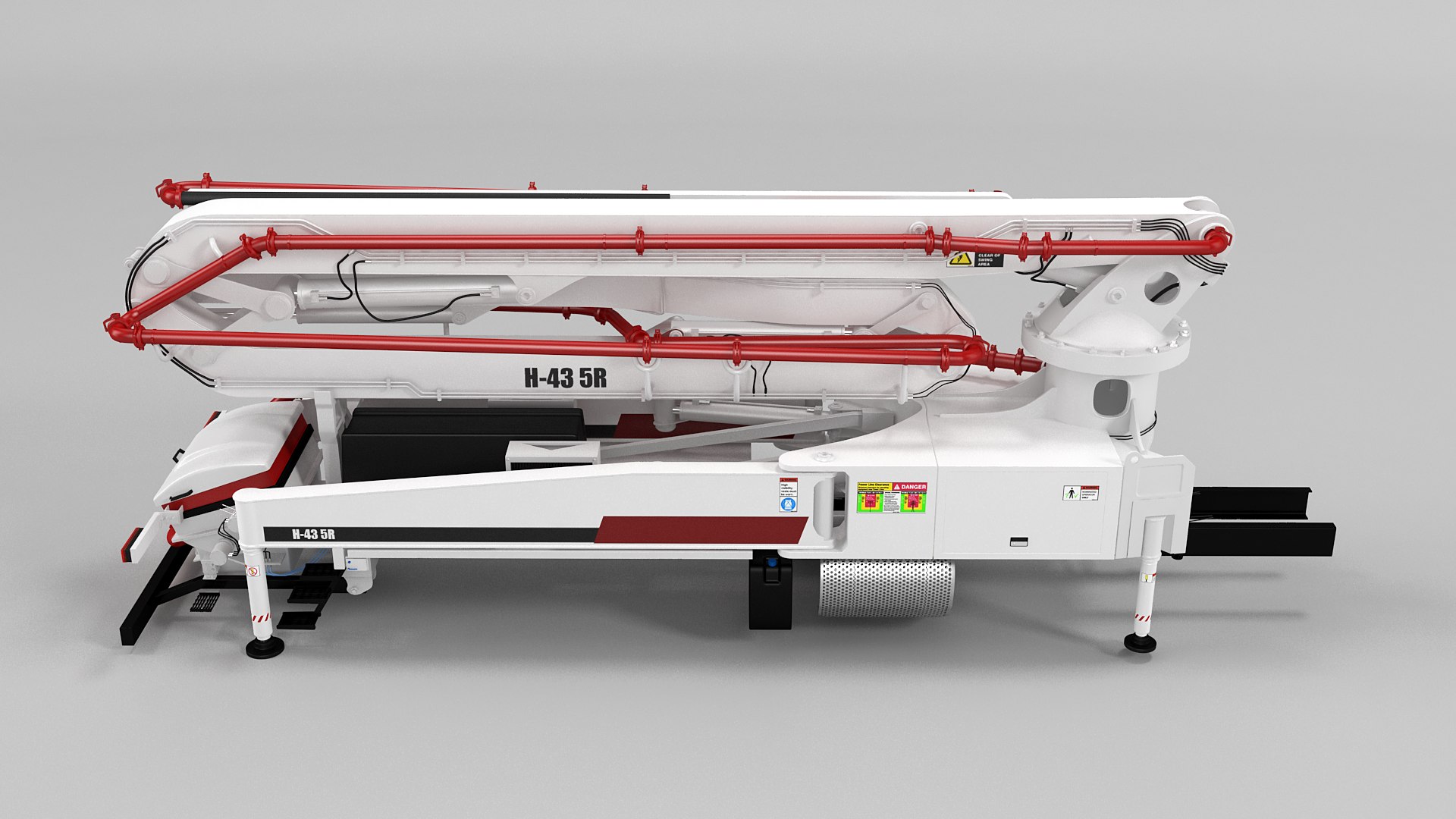 3D Model Concrete Pump Structure - TurboSquid 1917966