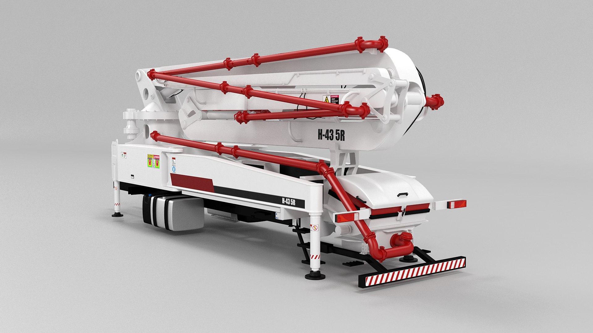 3D Model Concrete Pump Structure - TurboSquid 1917966