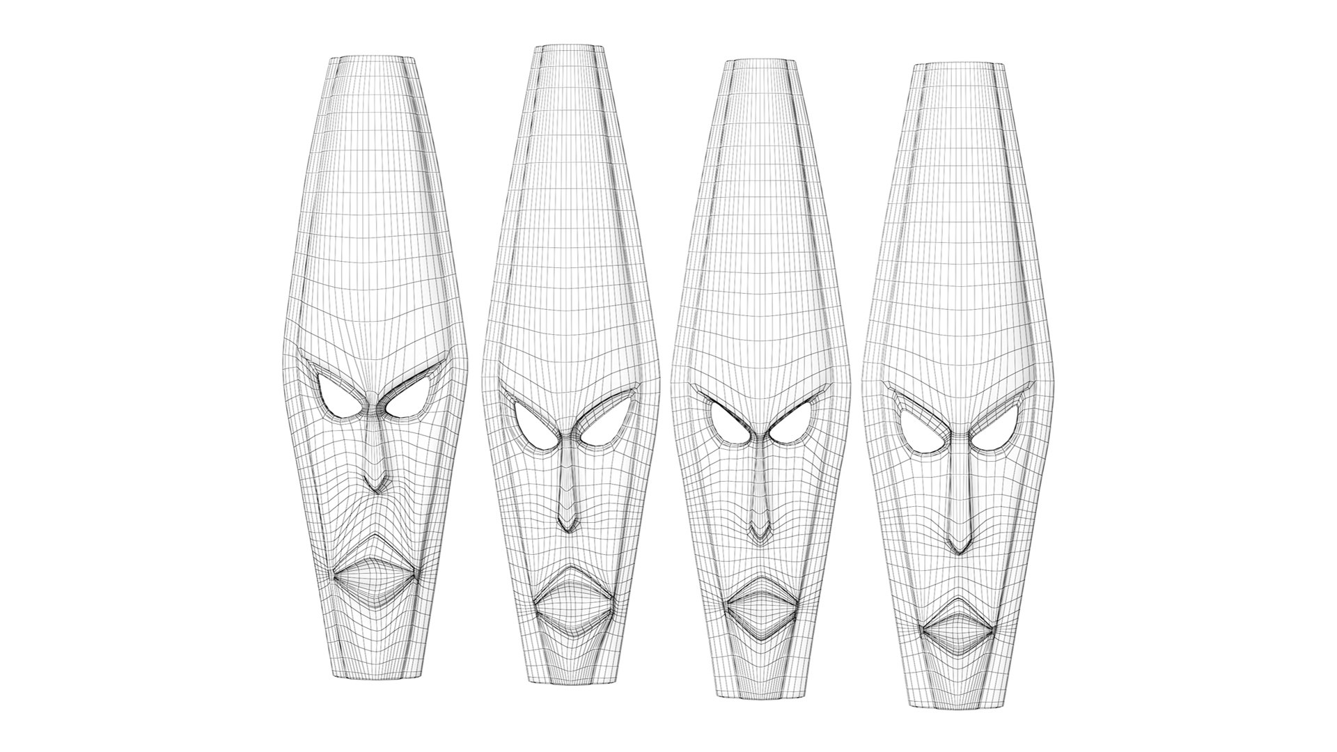 3D African Masks Model - TurboSquid 1895200