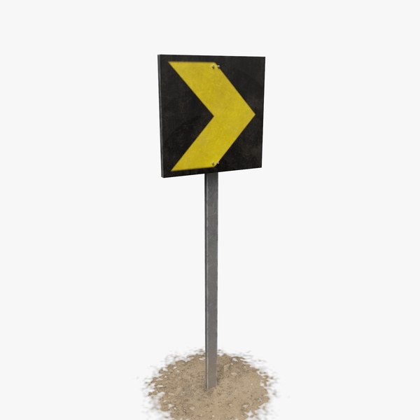 modelo 3d Señal de giro cerrado 01 - TurboSquid 2223835