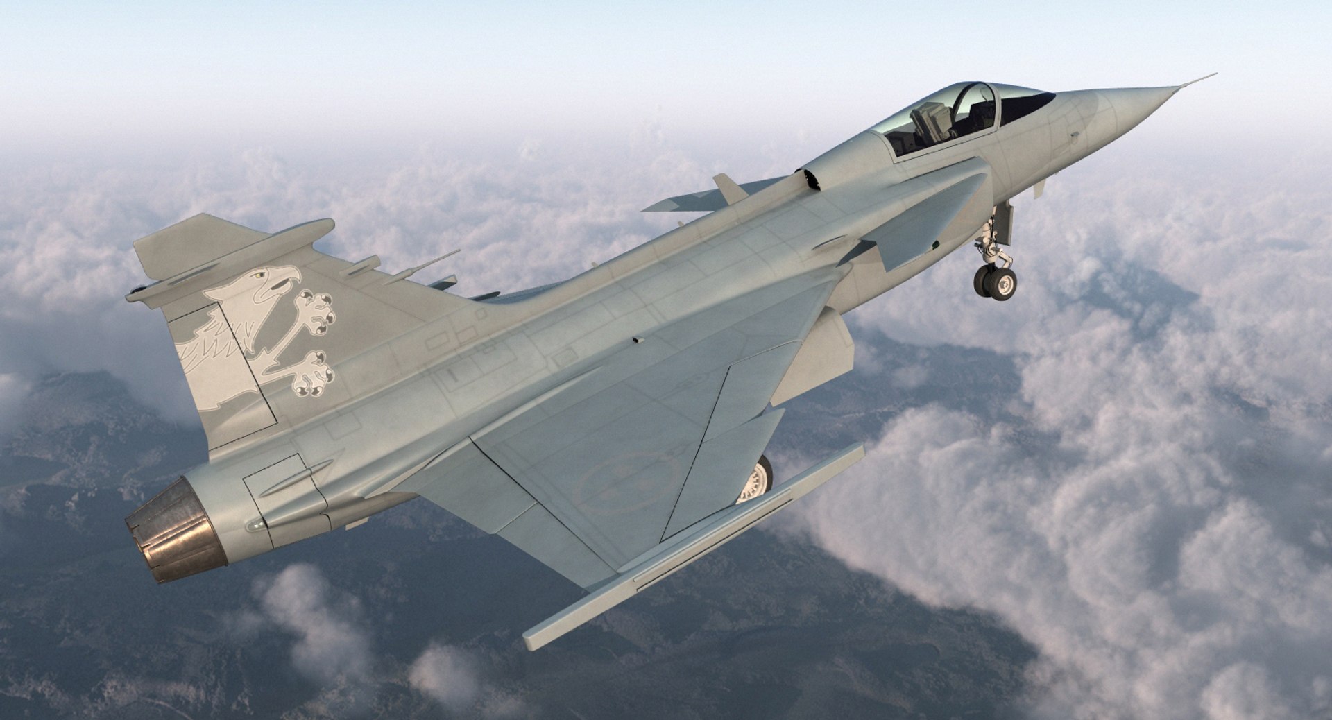 3d Model Saab Jas 39 Gripen