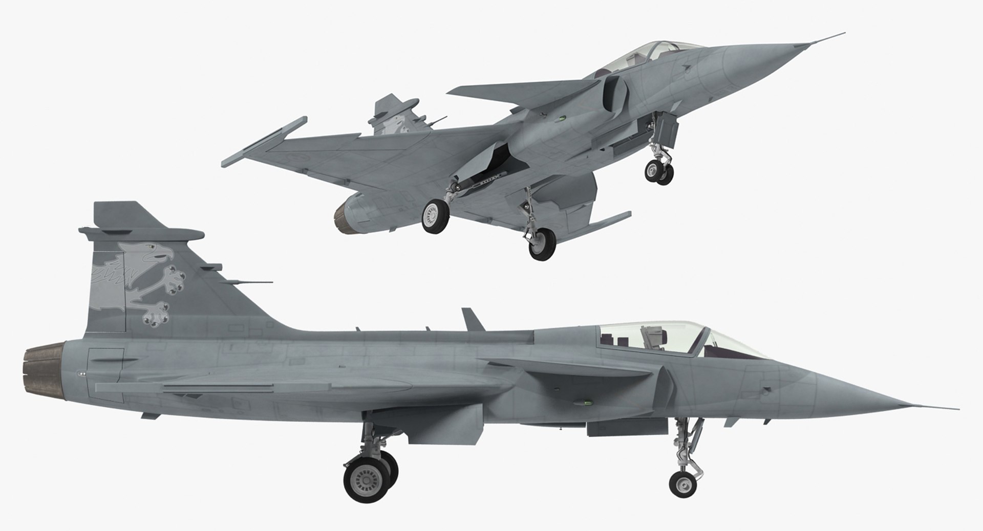 3d Model Saab Jas 39 Gripen