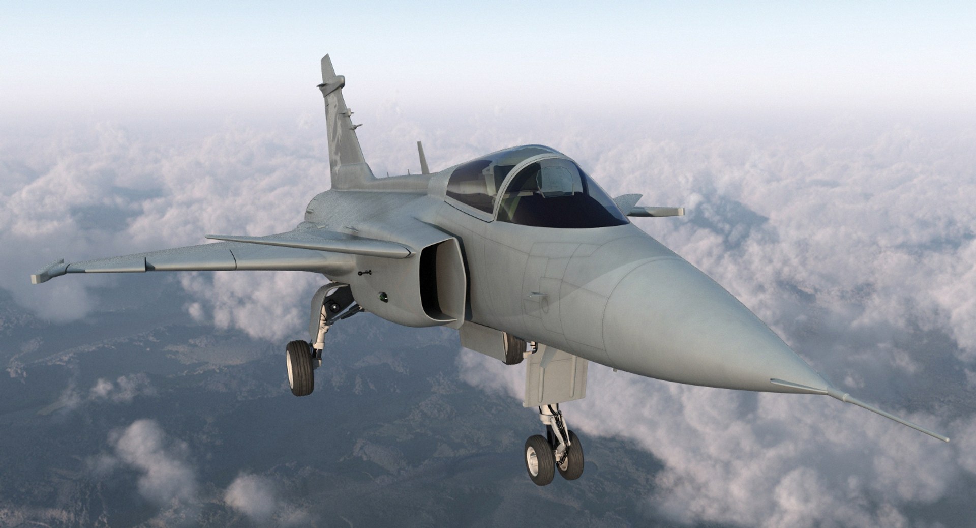 3d Model Saab Jas 39 Gripen