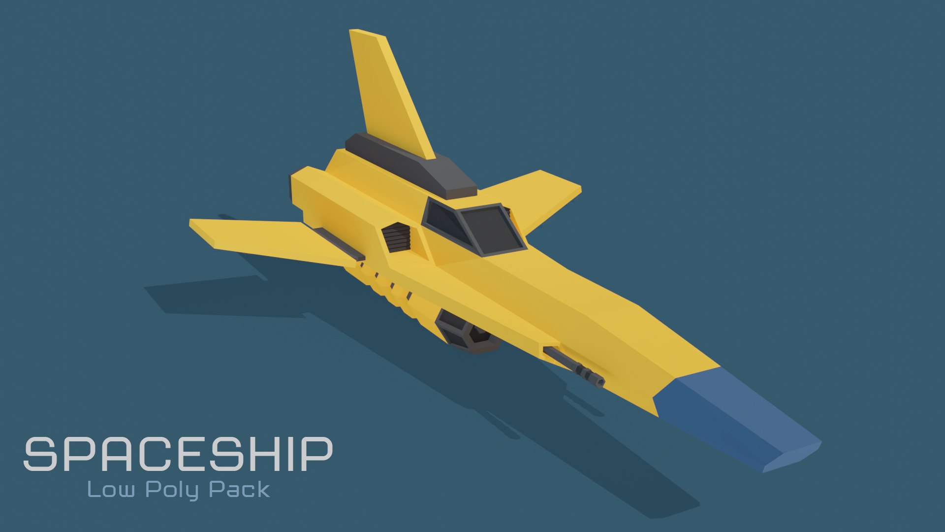 3D SciFi SpaceShip Low Poly Pack - TurboSquid 1816474