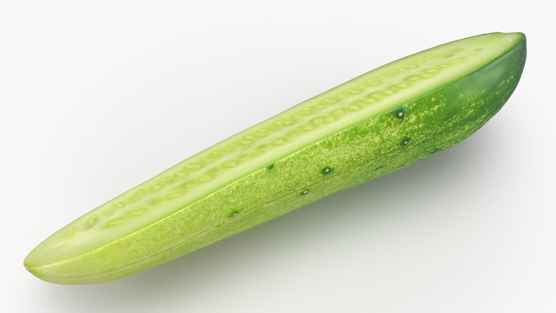 3D Half Cucumber 01 - TurboSquid 2059466