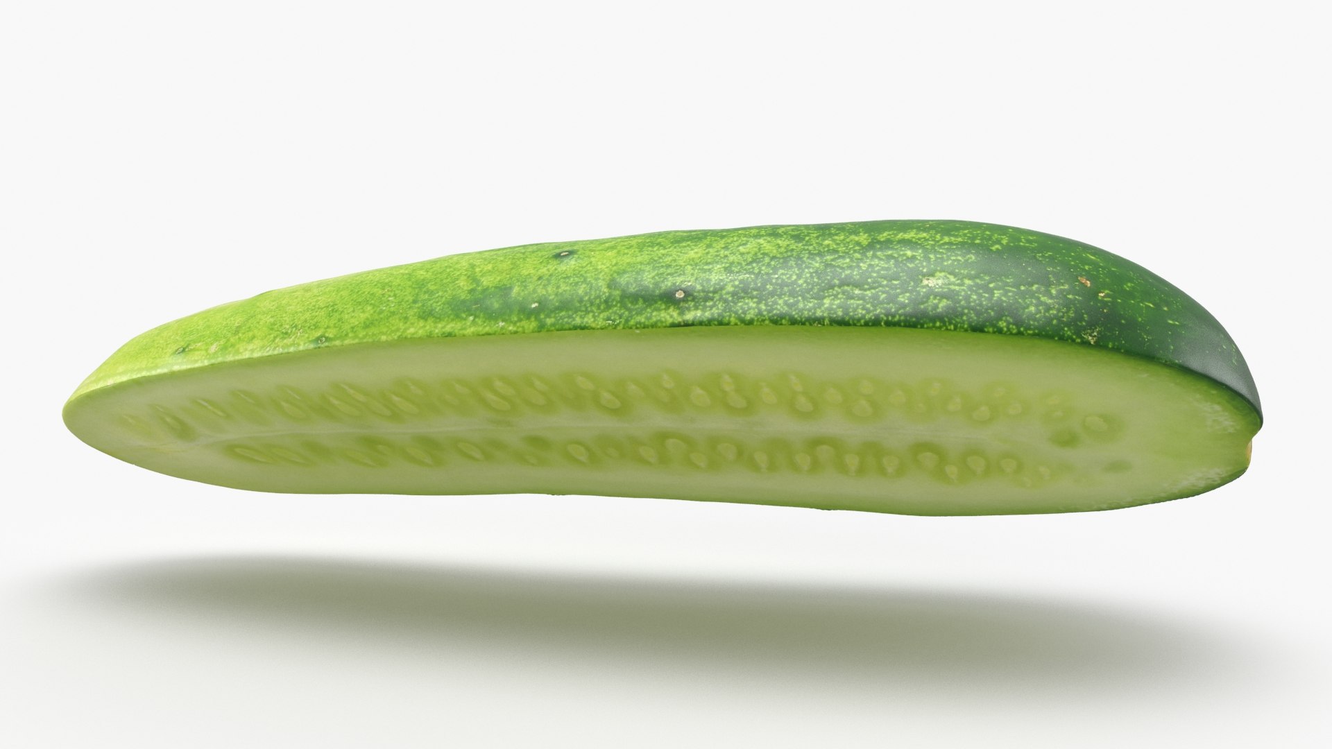 3D Half Cucumber 01 - TurboSquid 2059466