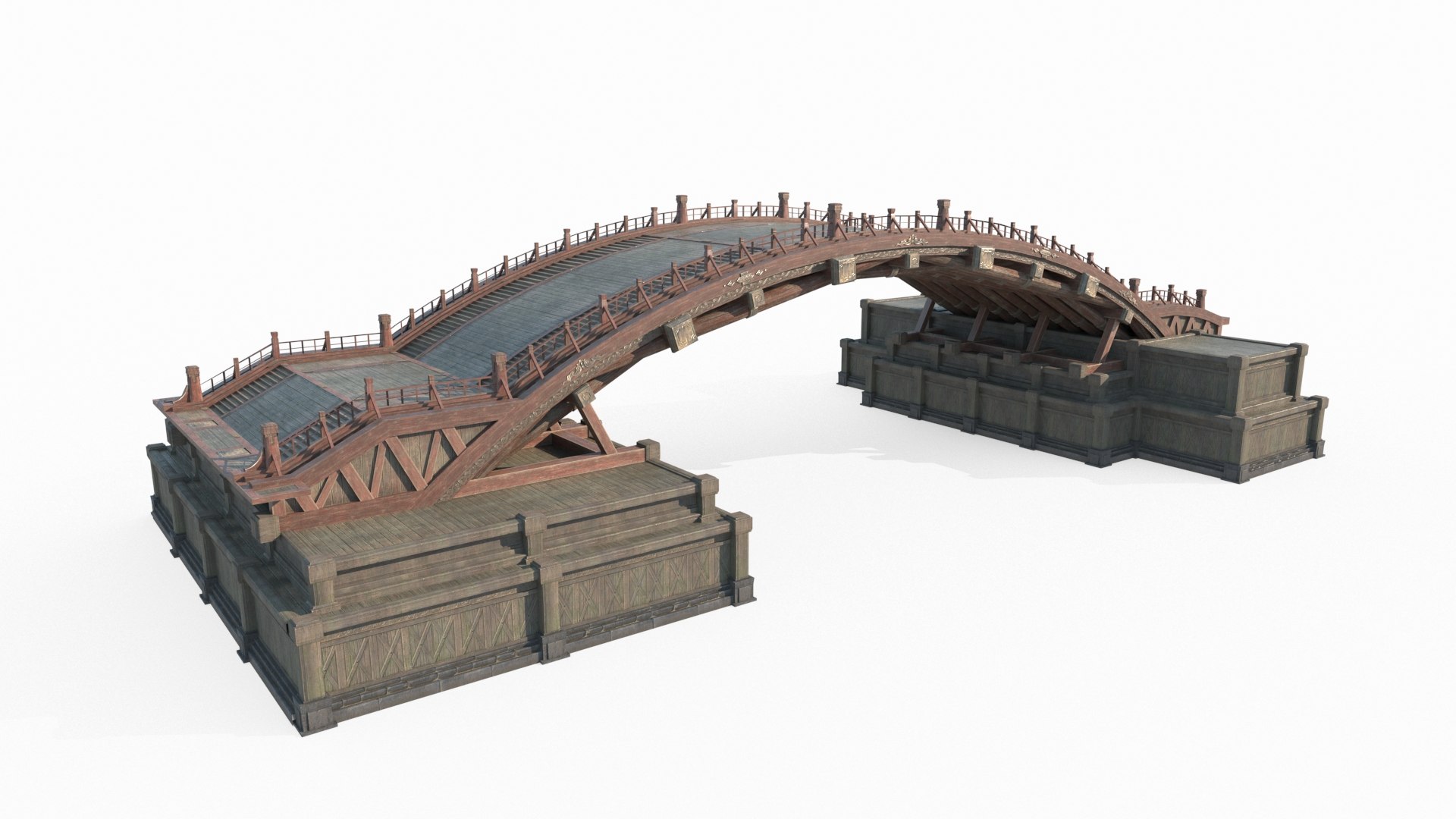 Ancient Floating Bridge 3D Model - TurboSquid 2067967