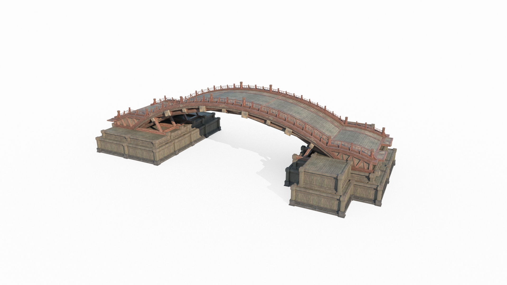 Ancient Floating Bridge 3D Model - TurboSquid 2067967