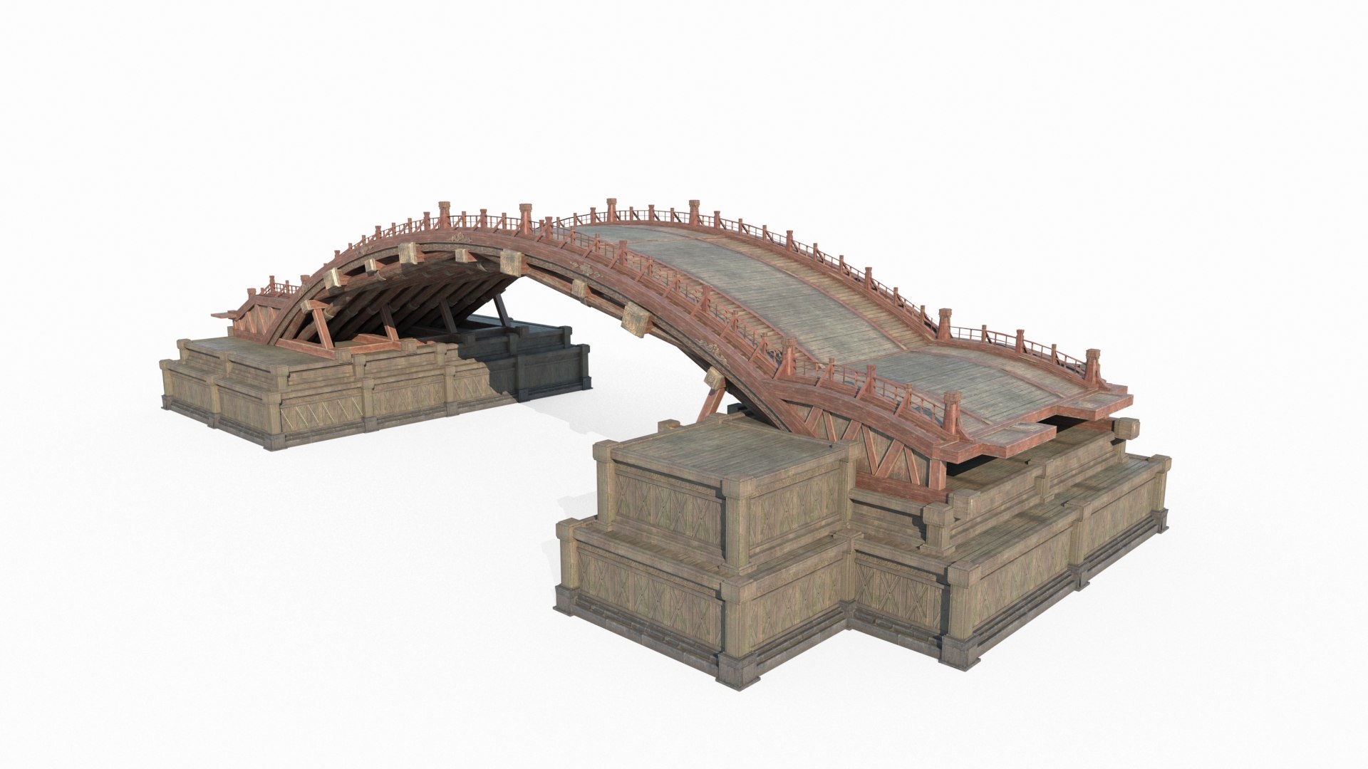 Ancient Floating Bridge 3D Model - TurboSquid 2067967