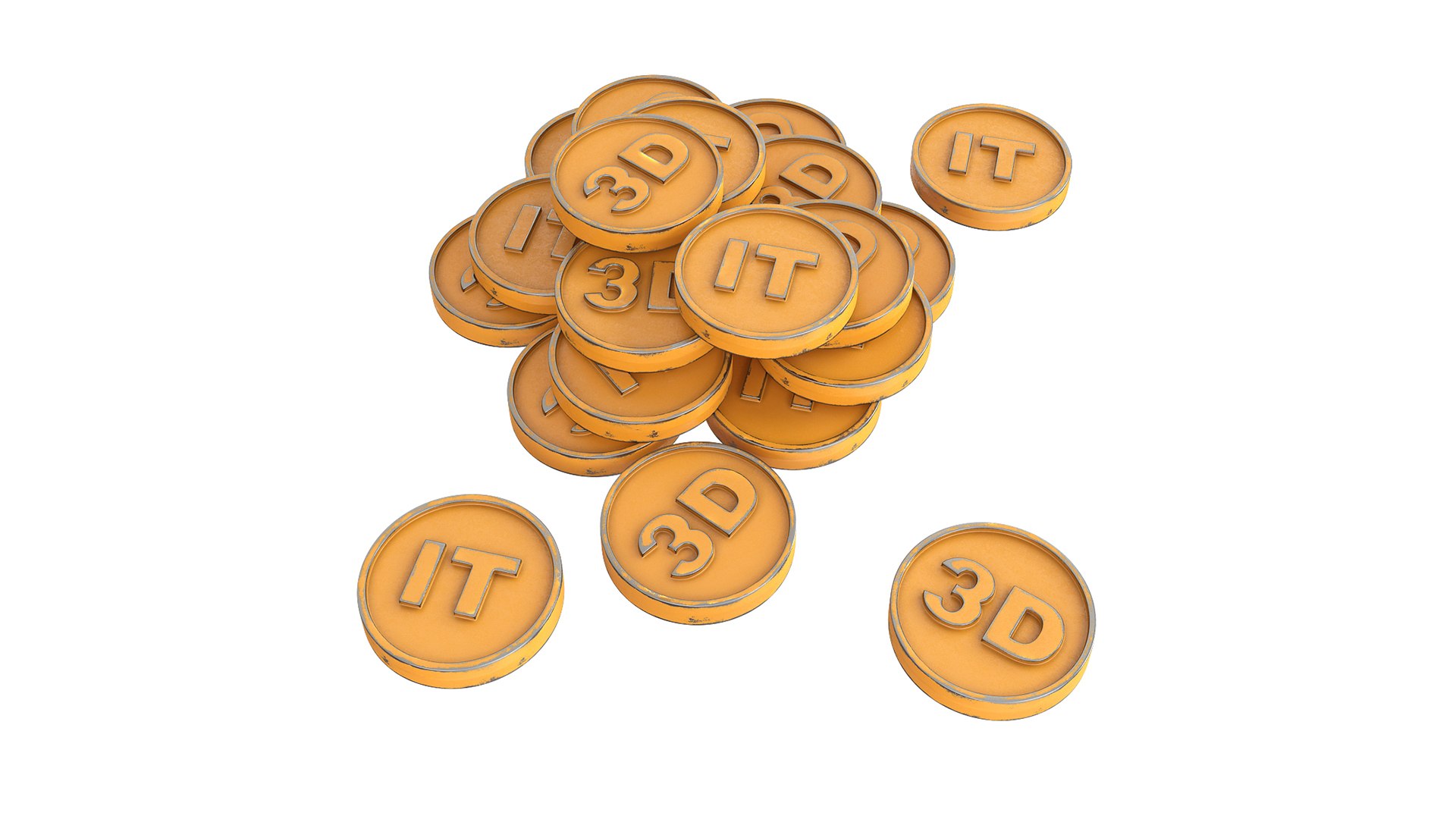 Coins 3D Model - TurboSquid 1825504