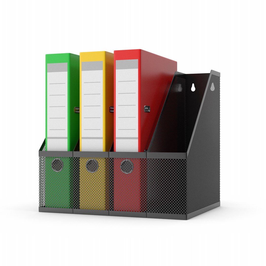 3D File Folder Holder Set - TurboSquid 2190314