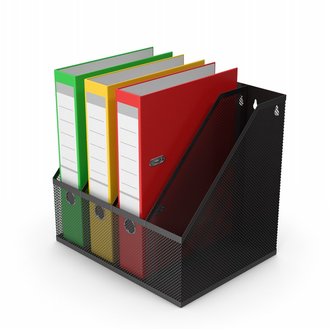 3D File Folder Holder Set - TurboSquid 2190314