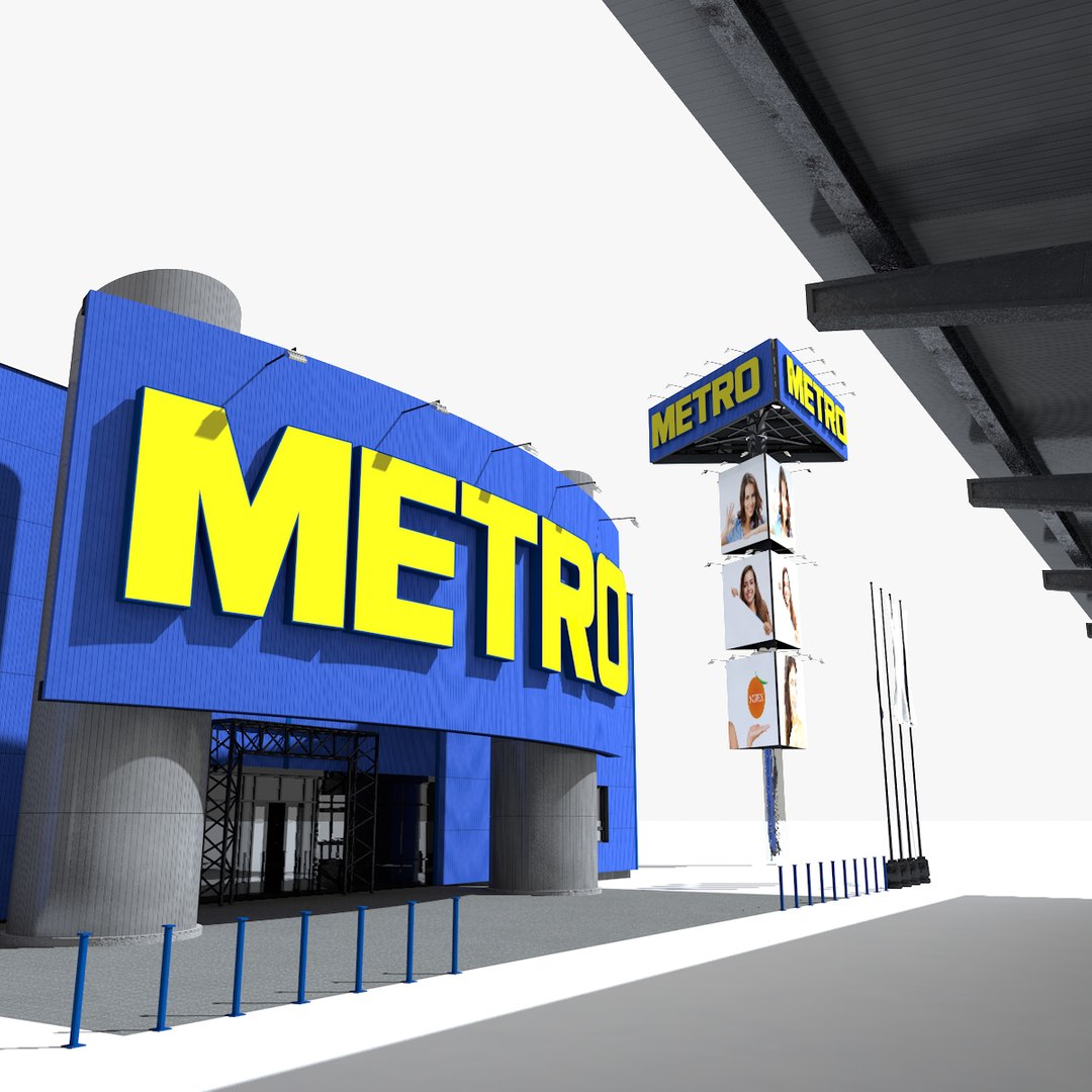Metro Cash Carry Hypermarket Model - TurboSquid 1310124