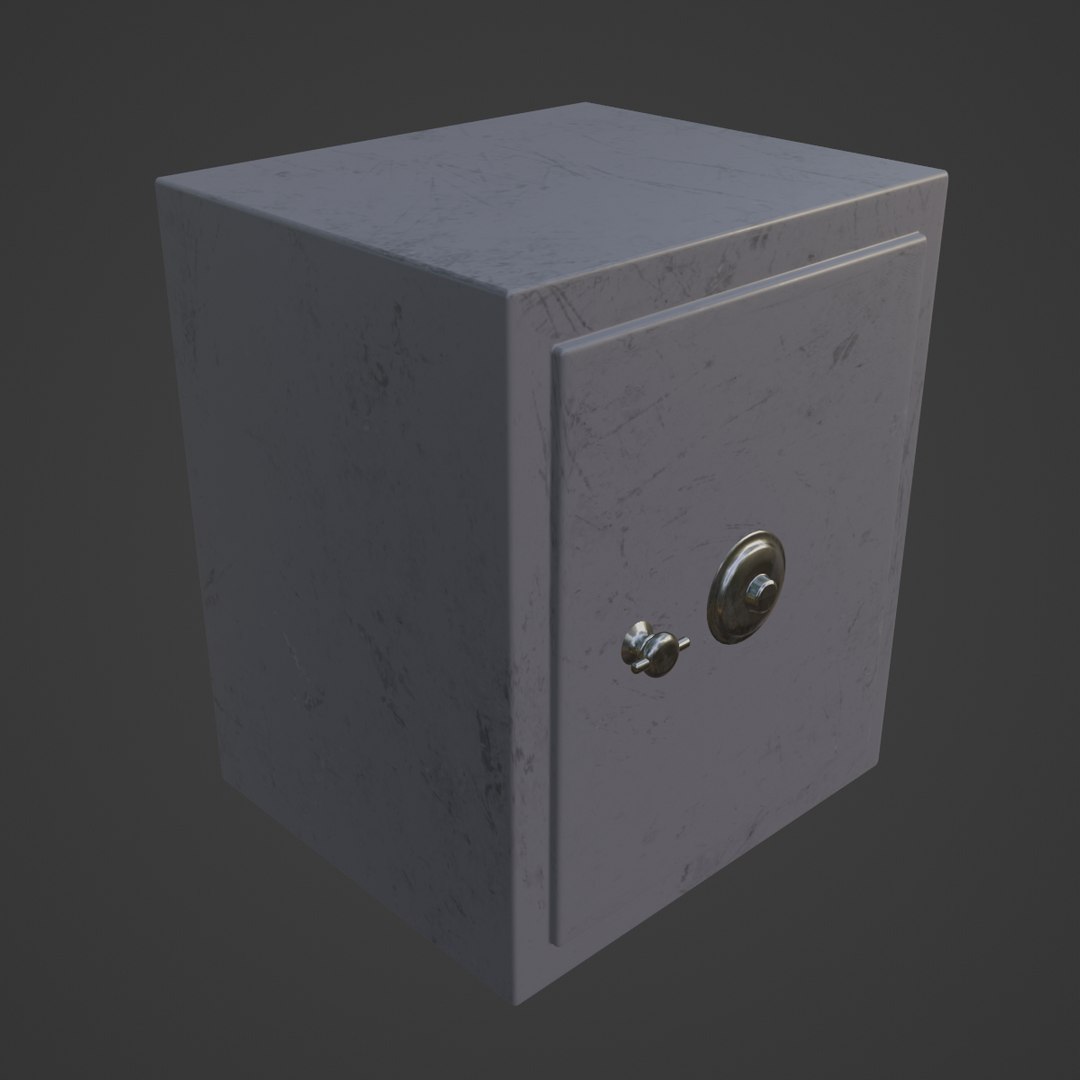 3D Steel Safe 01 Model - TurboSquid 2295702
