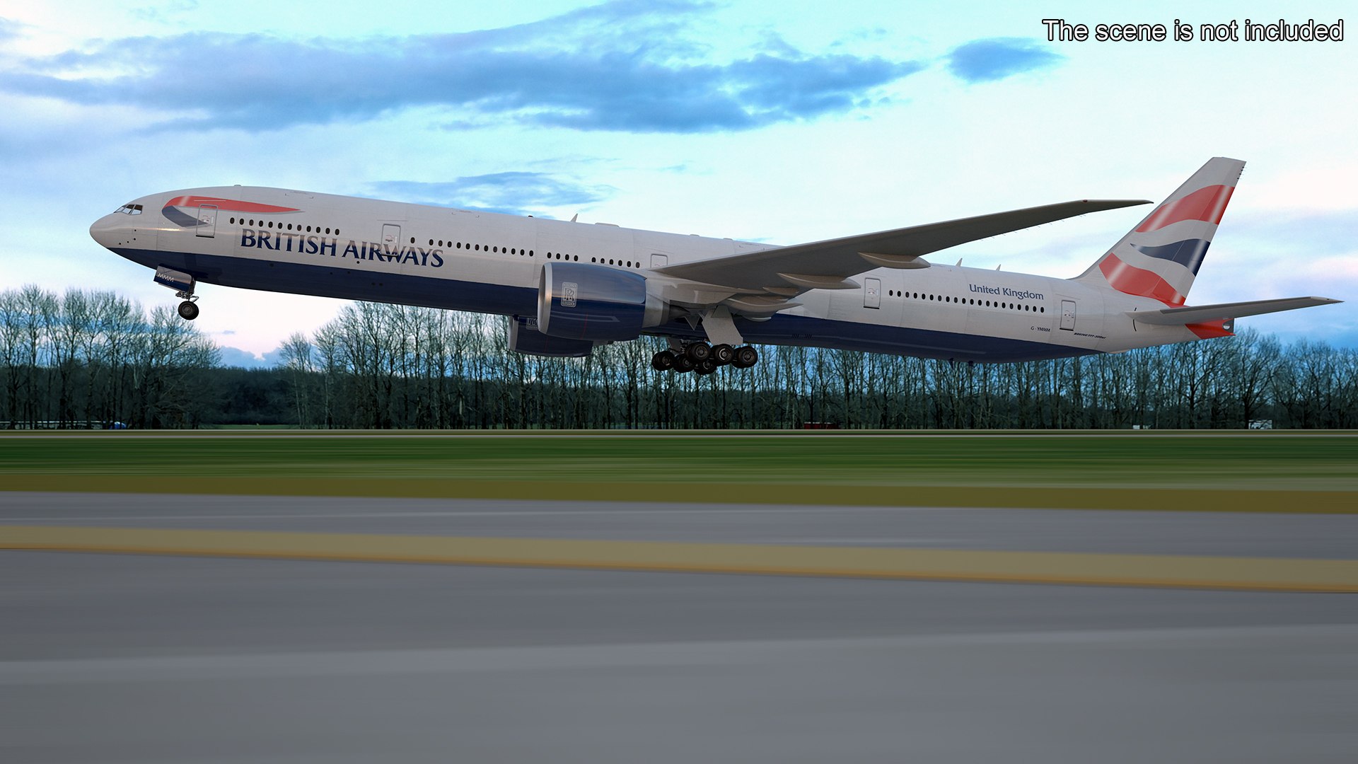 Boeing 777 British Airways 3D Model - TurboSquid 2343681