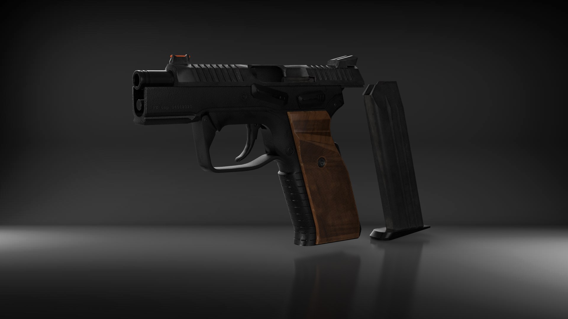 Gun Pistol Weapon 3D Model - TurboSquid 1673579