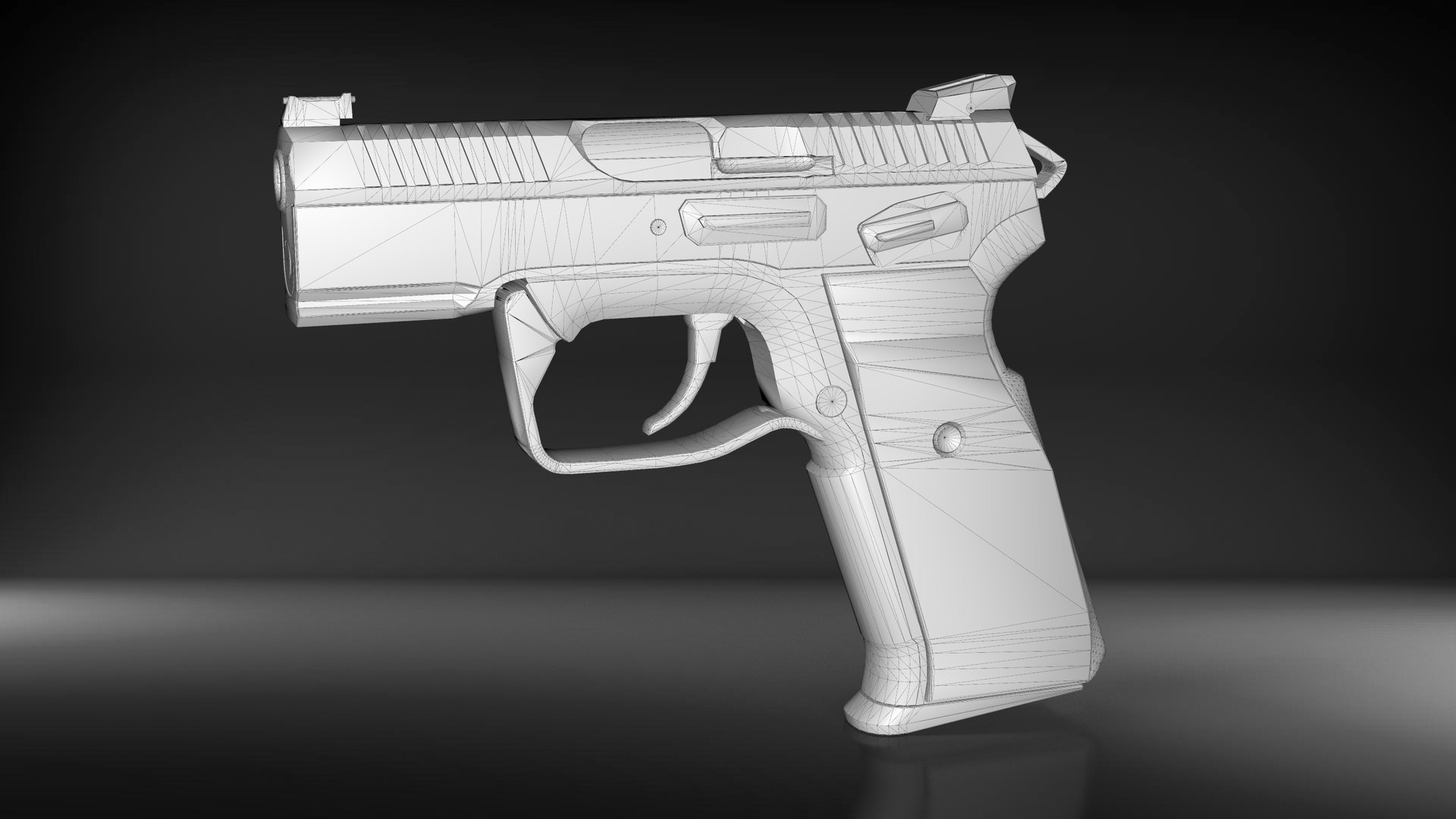 Gun Pistol Weapon 3D Model - TurboSquid 1673579