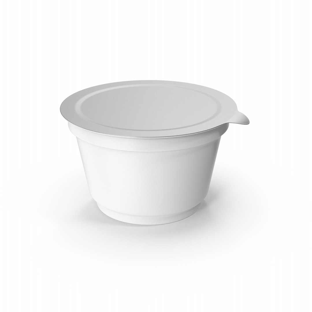 3D Sour Cream Cup - TurboSquid 2121685